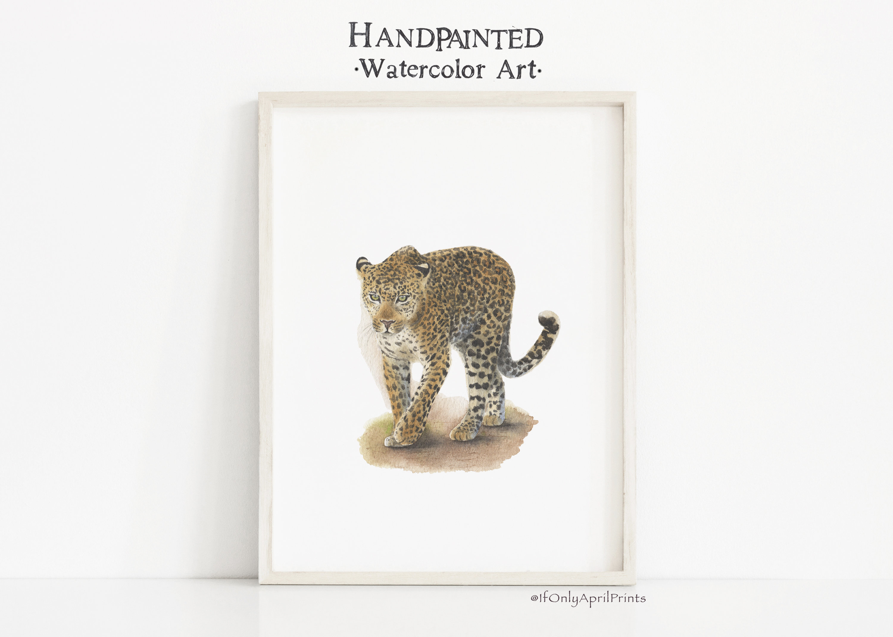 Jaguar Watercolor Art, INSTANT DOWNLOAD, Safari Nursery, Tropical ...