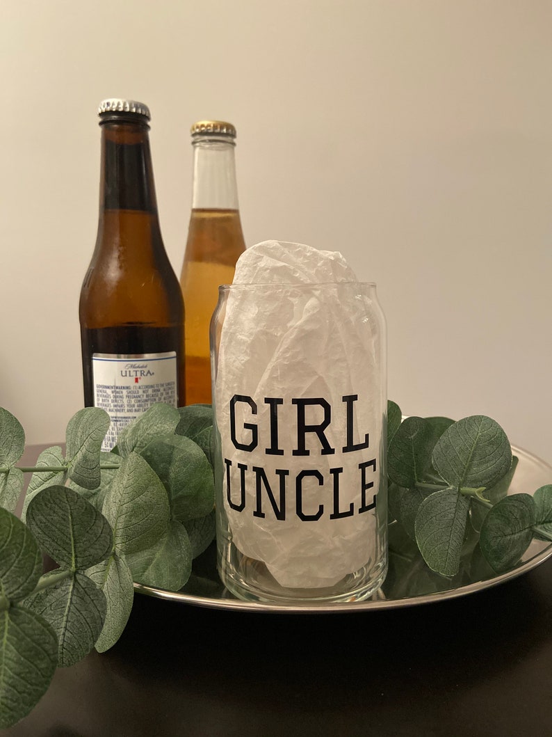 Girl Uncle Beer Can Glass Birthday Gift Christmas Gift for - Etsy
