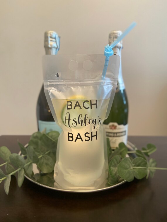 Customizable Bach Bash Reusable Drink Pouch Adult Drink | Etsy