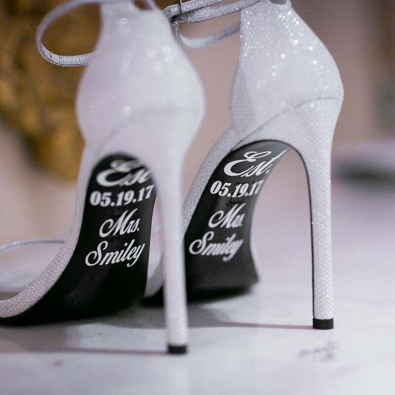 Wedding Shoe Decals - Etsy