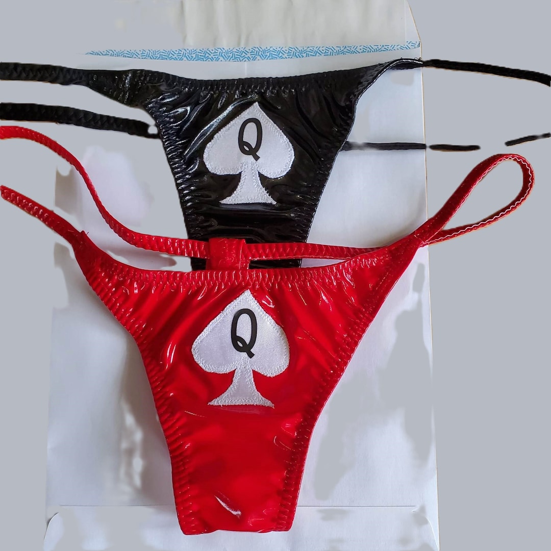 Queen Of Spades Thong Etsy