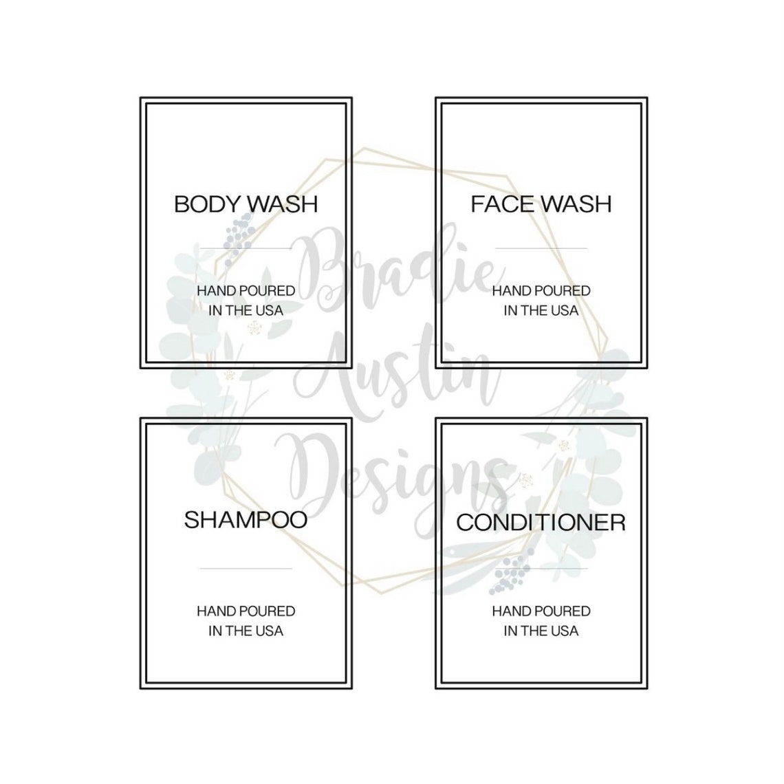 Farmhouse Style Travel Bottle Labels - Etsy