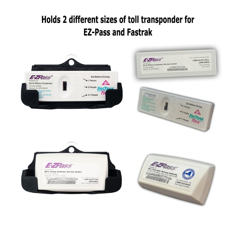 Personalized Fastrak Flex and EZ Pass Holder - Custom Toll Pass Holder ...