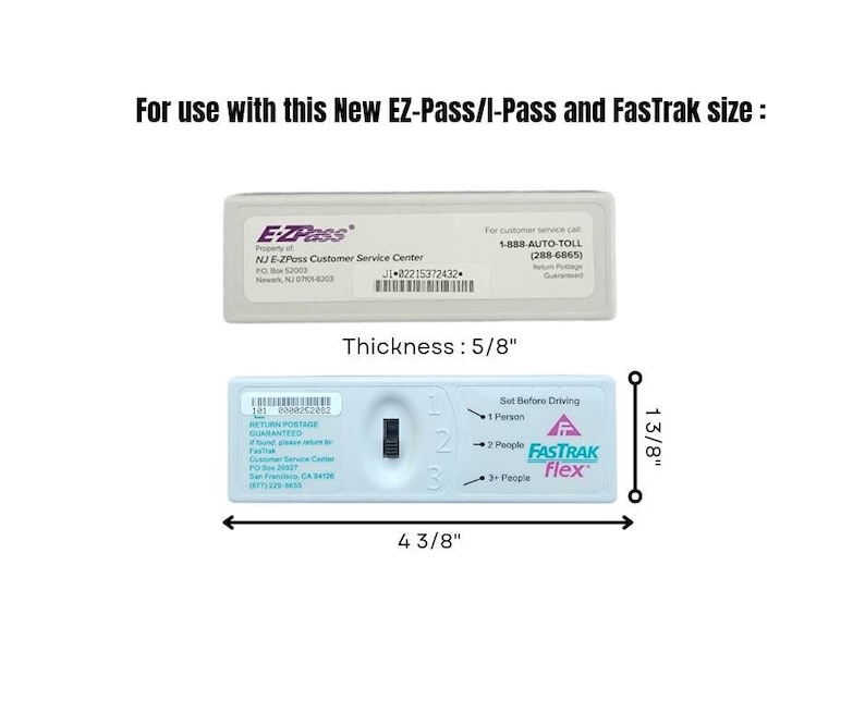 Fastrak and EZ Pass Holder - Toll Transponder Holder - Choose From ...
