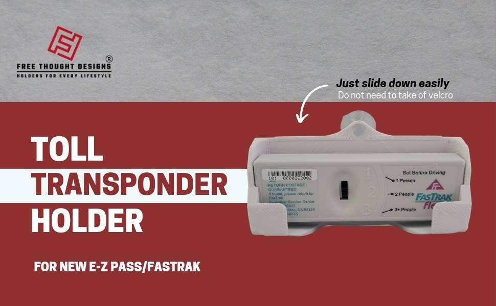 Personalized Fastrak Flex and EZ Pass Holder - Custom Toll Pass Holder ...