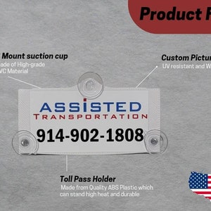 Personalized Fastrak Flex and EZ Pass Holder - Custom Toll Pass Holder ...