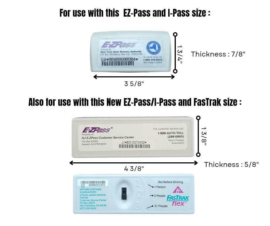 Personalized Fastrak Flex and EZ Pass Holder - Custom Toll Pass Holder ...