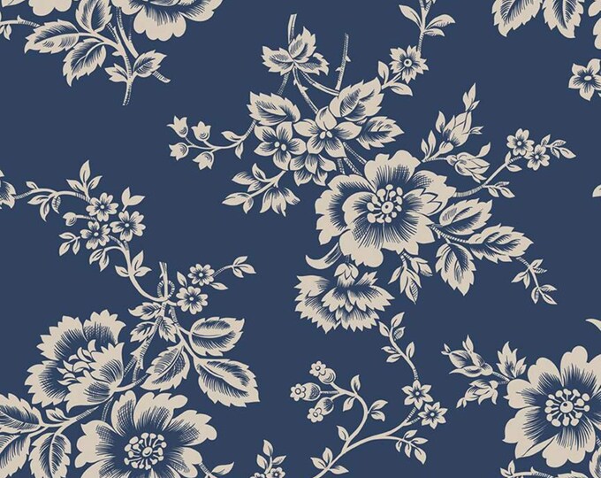 108 Buttercup Blooms Navy - Etsy