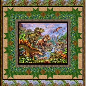 25% Off-jurassic World Dinosaur Park Quilt Kit - Etsy