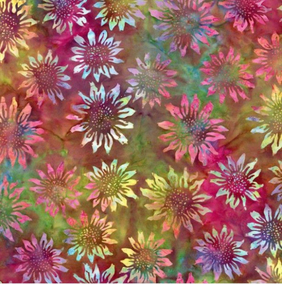 108" Batik Tonga - Sunset Tie Dye - Etsy