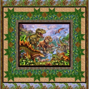 25% Off-jurassic World Dinosaur Park Quilt Kit - Etsy