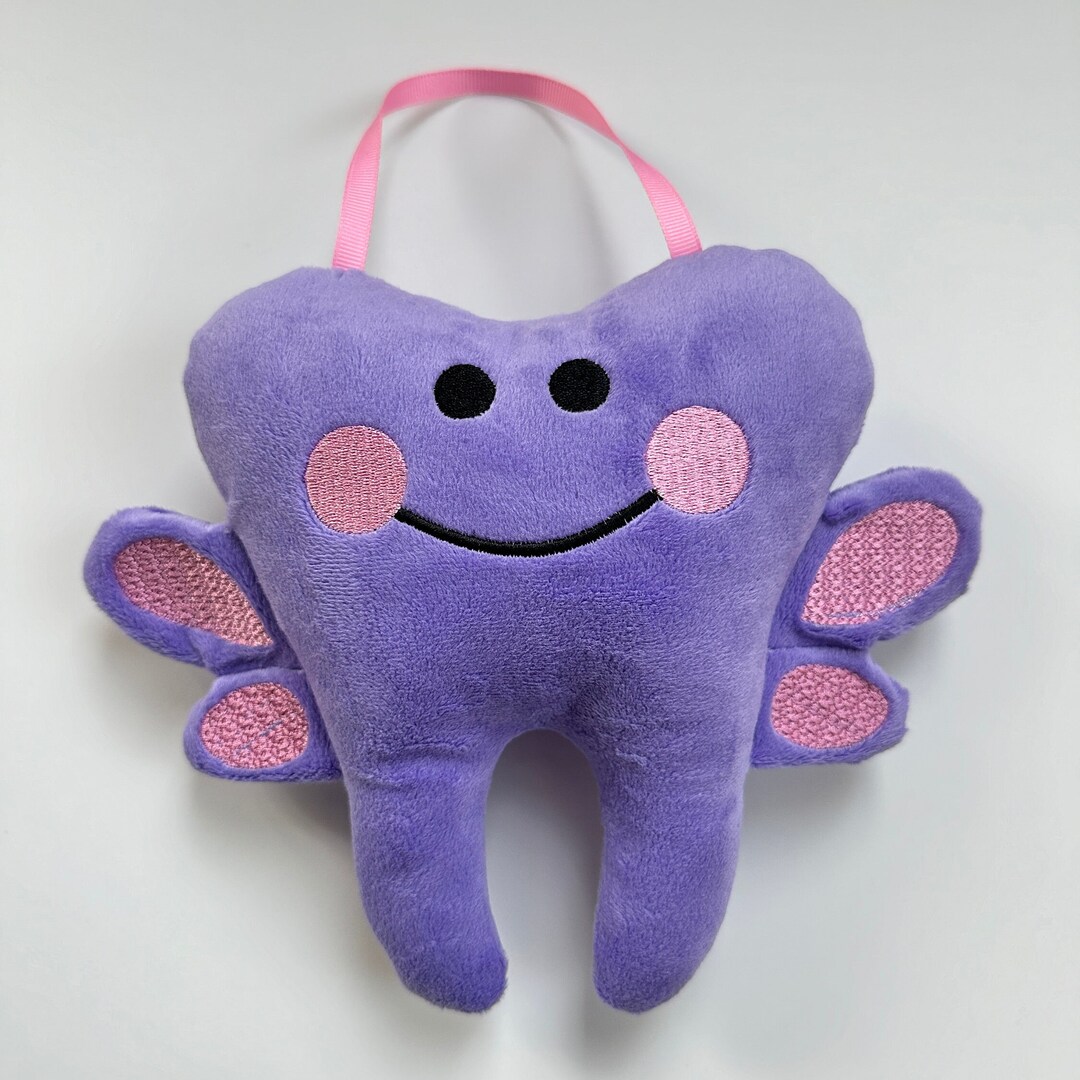 Custom Tooth Fairy Pillow Plush for Boys and Girls, Purple Tooth Fairy ...