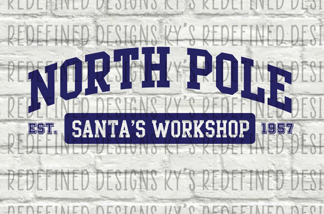 North Pole Santa's Workshop SVG Christmas Silhouette Cameo, Cricut ...