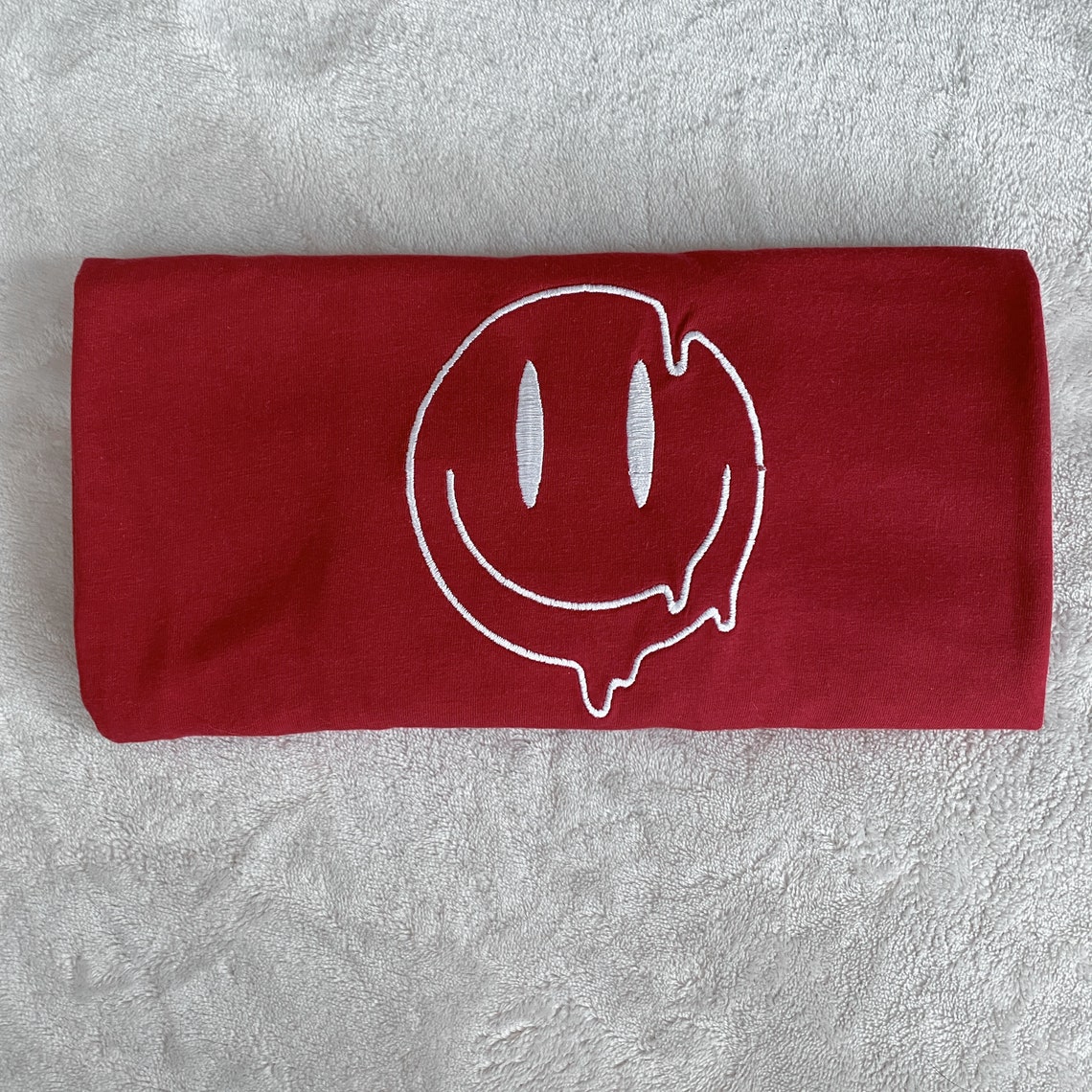 Custom Embroidered Droopy Smiley Face Smile Cool Aesthetic - Etsy