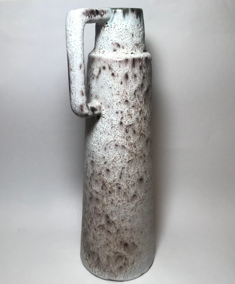 A Rare, Stunning, Tall & Unusual White Mid-century Ceramano Turmalin ...