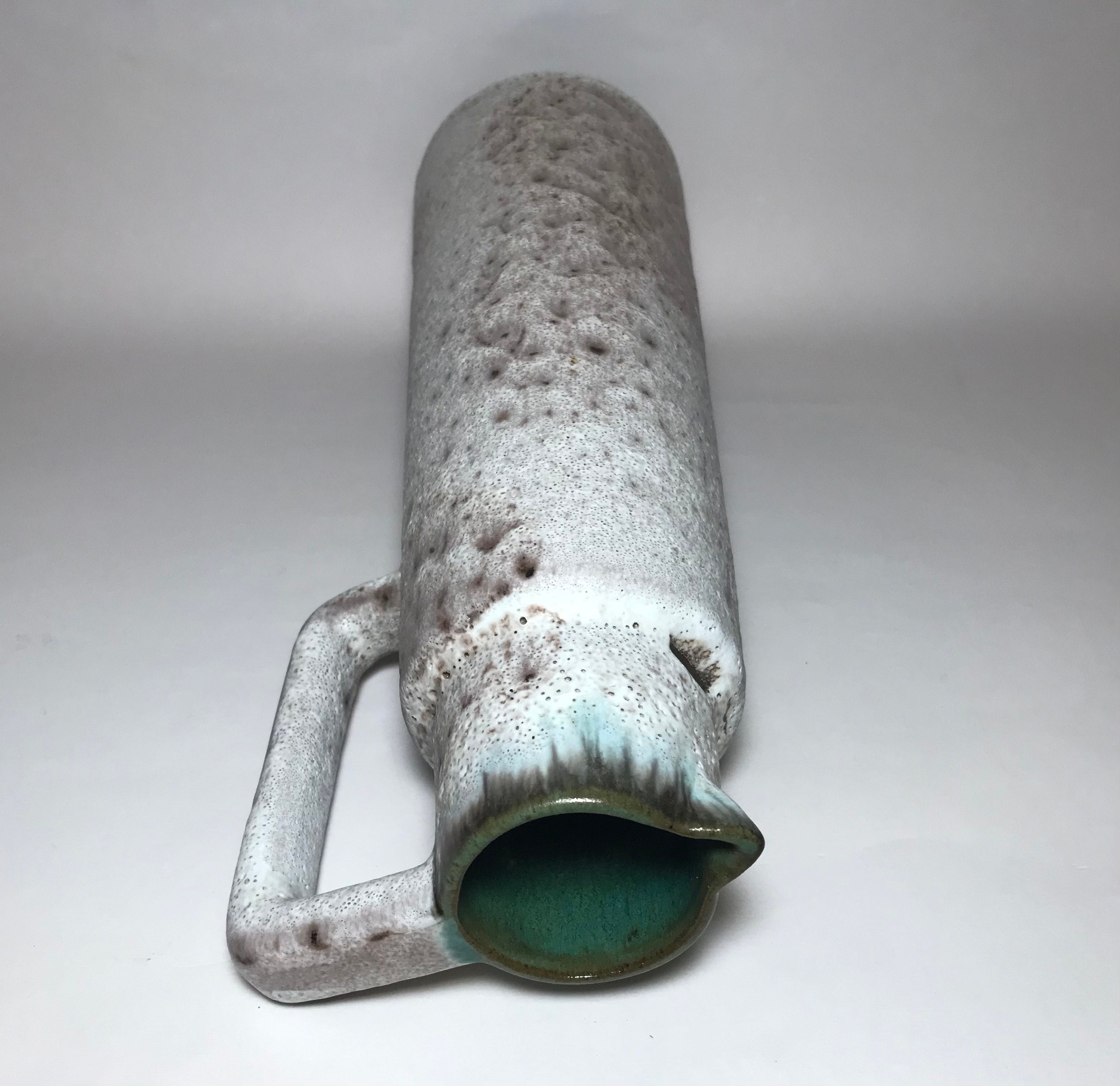 A Rare, Stunning, Tall & Unusual White Mid-century Ceramano Turmalin ...