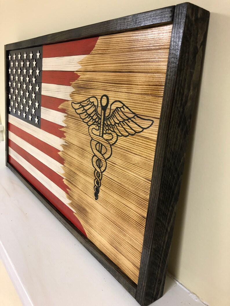American Flag With Navy Corpsman Logo - Etsy