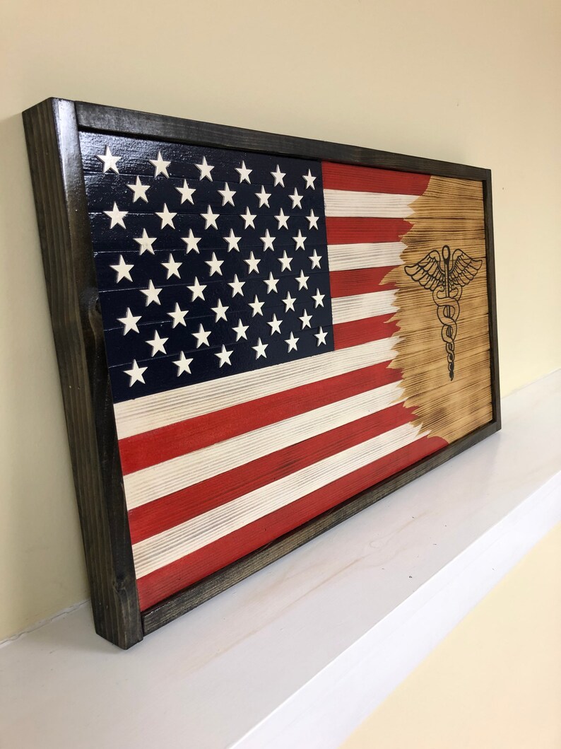 American Flag With Navy Corpsman Logo - Etsy