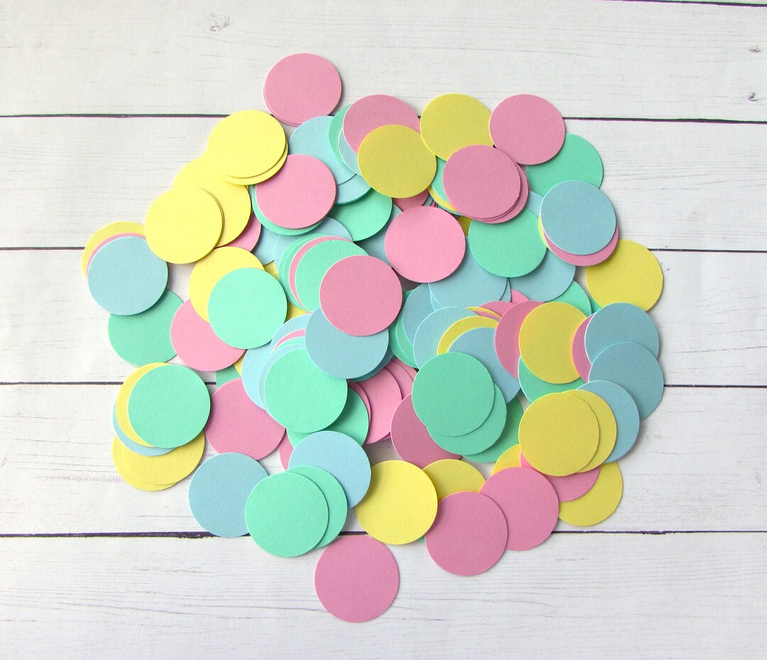 Paper Confetti Circles - 200 CT - Summer Confetti - Spring Decor ...