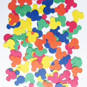Mickey Mouse Paper Confetti Rainbow Colors 100 CT Table Confetti Pride ...