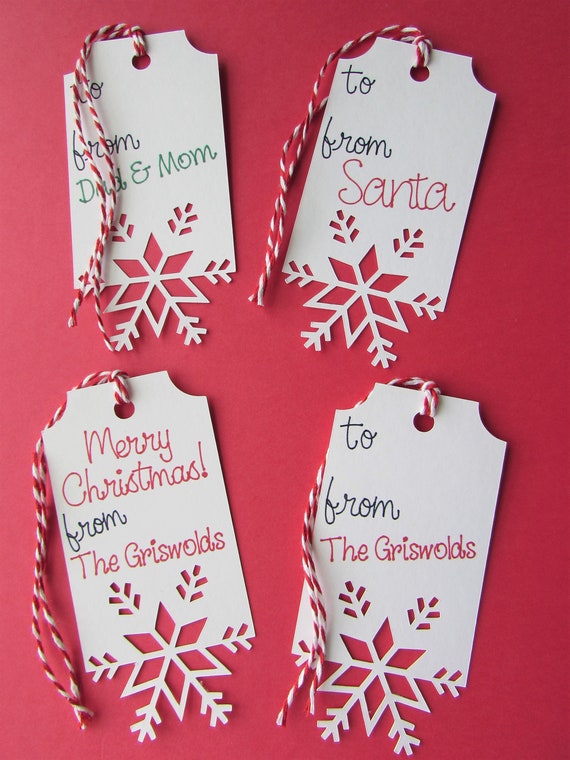 Etiquetas De Regalo Con Forma De Copos De Nieve Making Magic By Tracy: