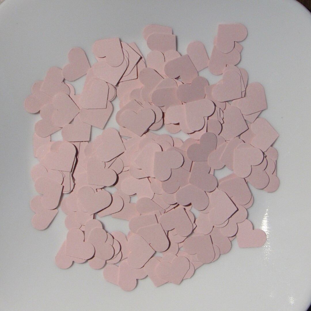 Pink Hearts Paper Confetti 200 CT - Table Confetti - Die Cut Party ...