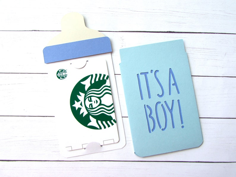 Baby Boy Gift Card Holder It's a Boy Baby Bottle Gift - Etsy