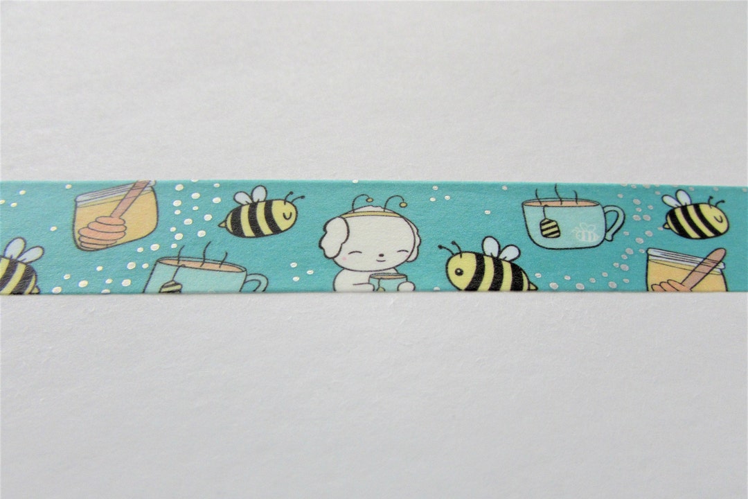 Washi Tape Sample Cute Bee & Tea Washi Sweet Bean Plans 24 longitud ...