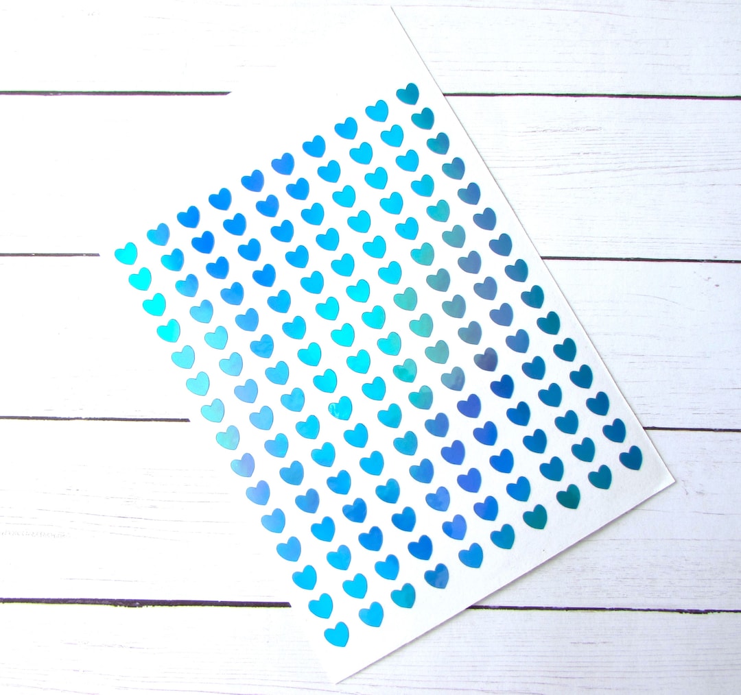 Mini Sticker | Mini Decal | Mini Heart Sticker | 1/4" Sticker | Planner ...