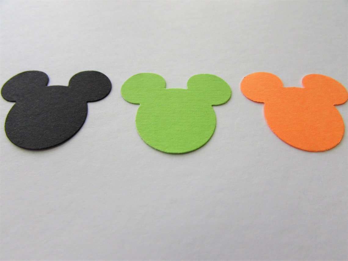 Black Orange and Green Mickey Mouse Paper Confetti 150 CT. - Table ...