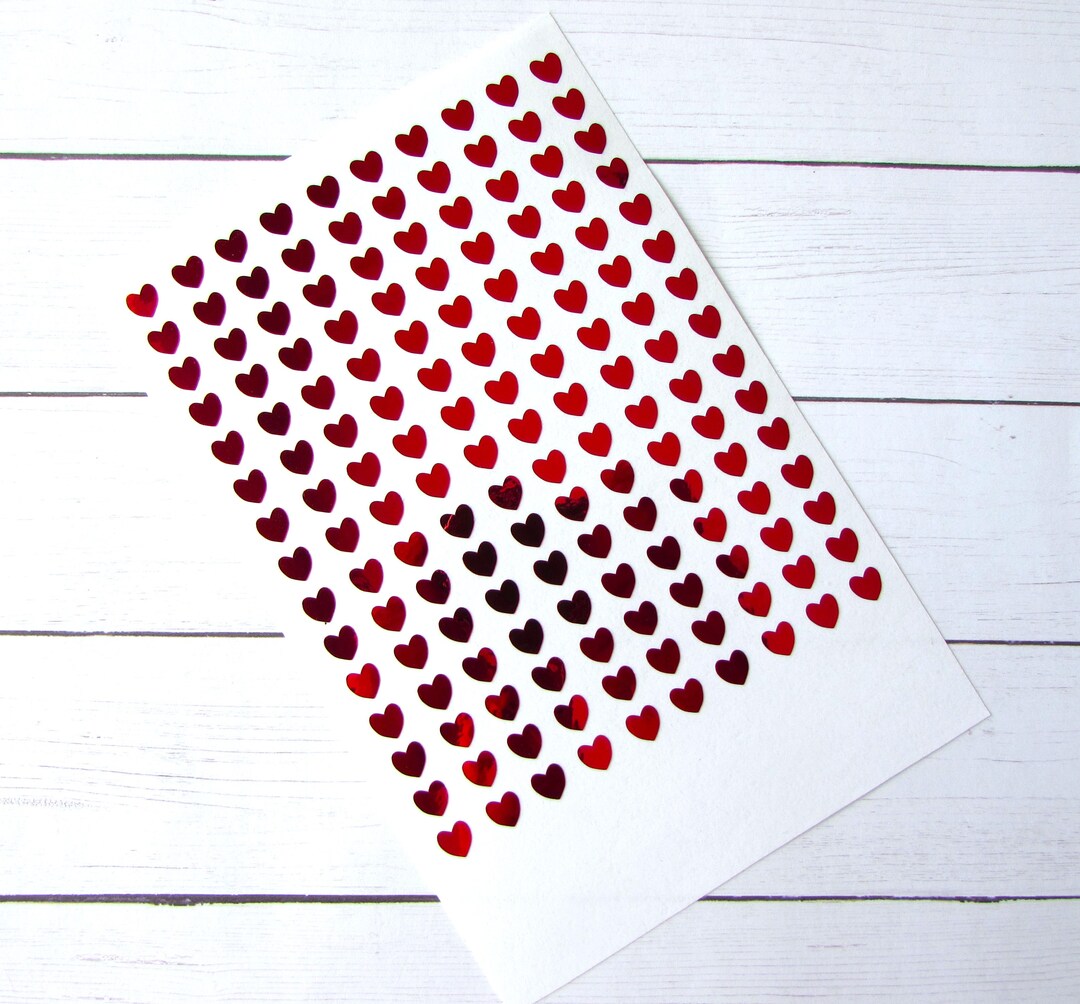 Mini Sticker | Mini Decal | Mini Heart Sticker | 1/4" Sticker | Planner ...