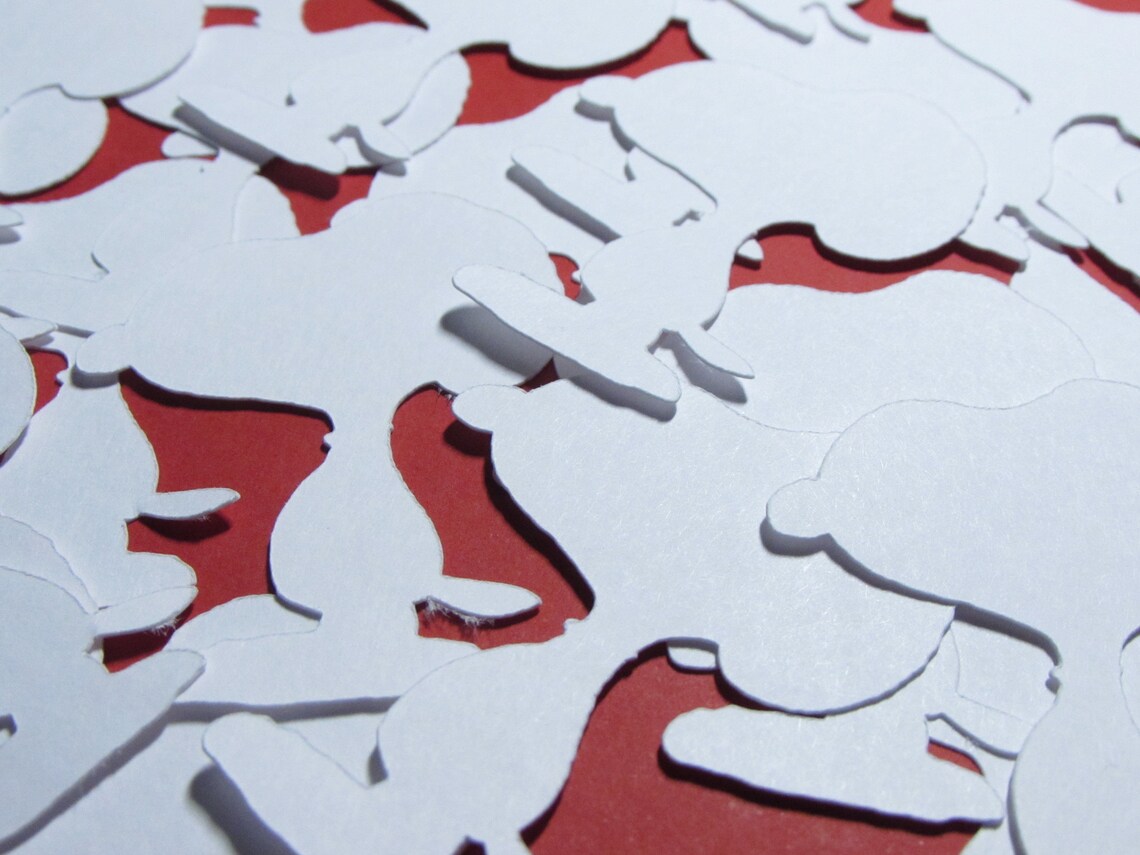 Snoopy Die Cut Paper Confetti 24 Pcs Scrapbooking Table - Etsy
