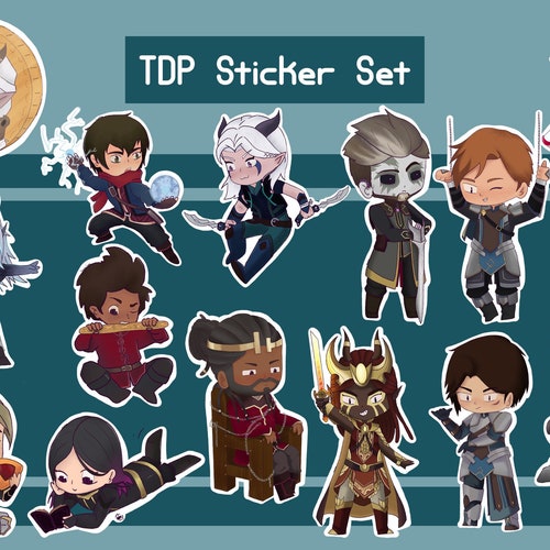 The Dragon Prince Charms and Stickers | Etsy
