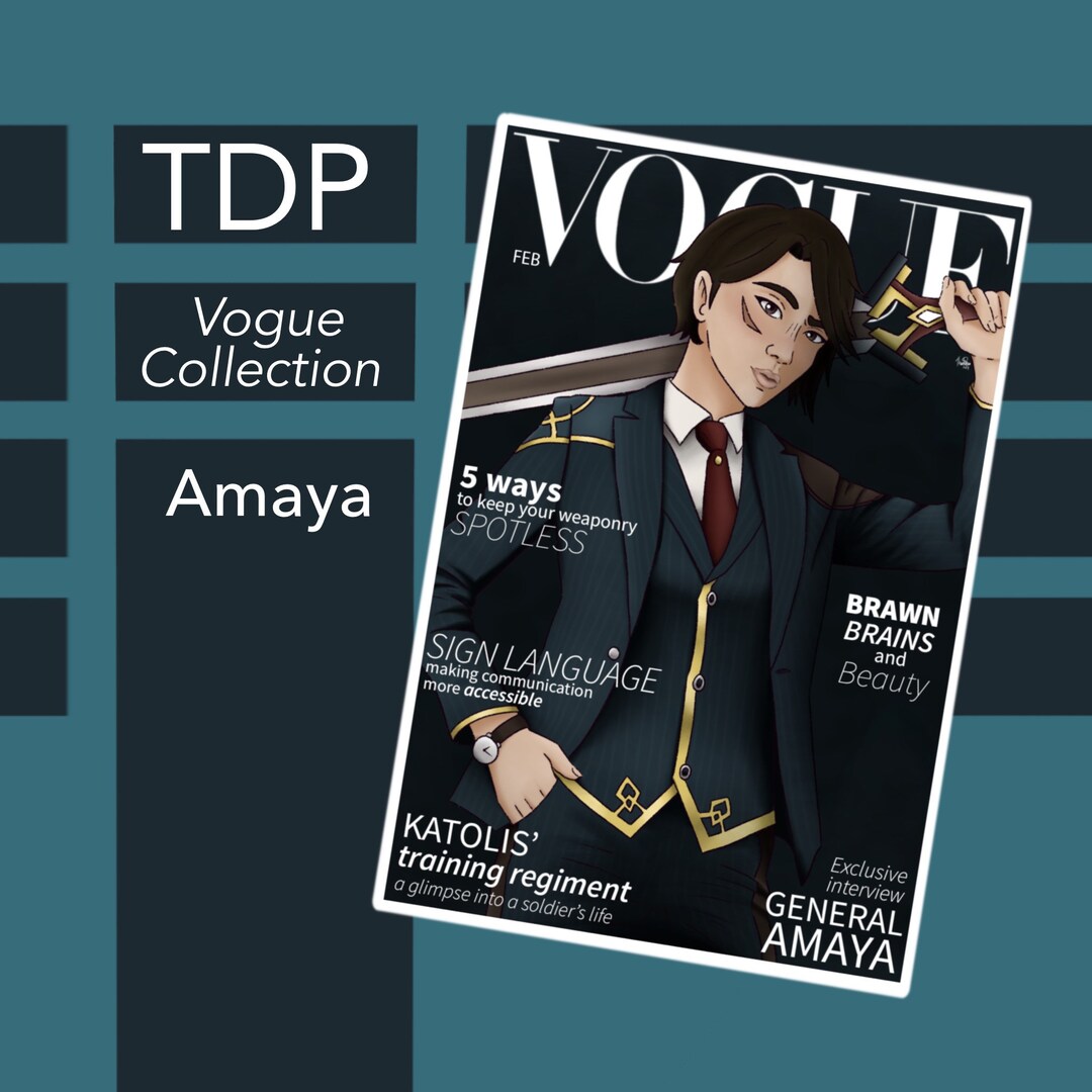 Vogue Amaya Mini Print - Etsy