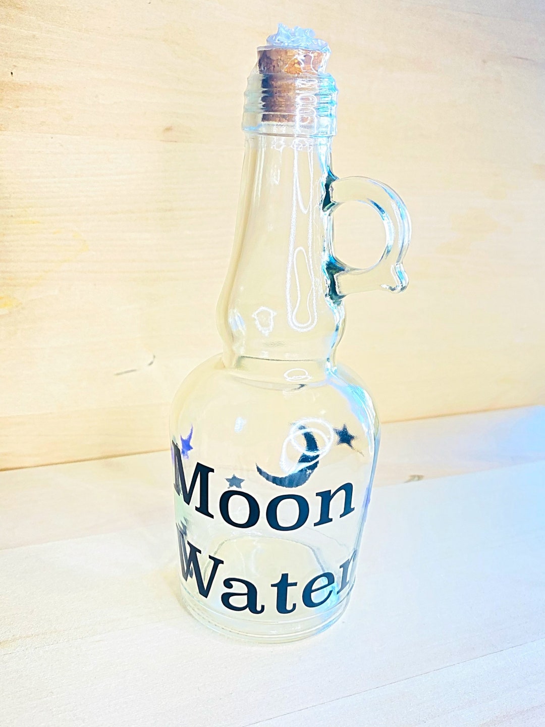 Moon Water Glass Container / Vase / Witchy Vase / Alter Glass Container ...