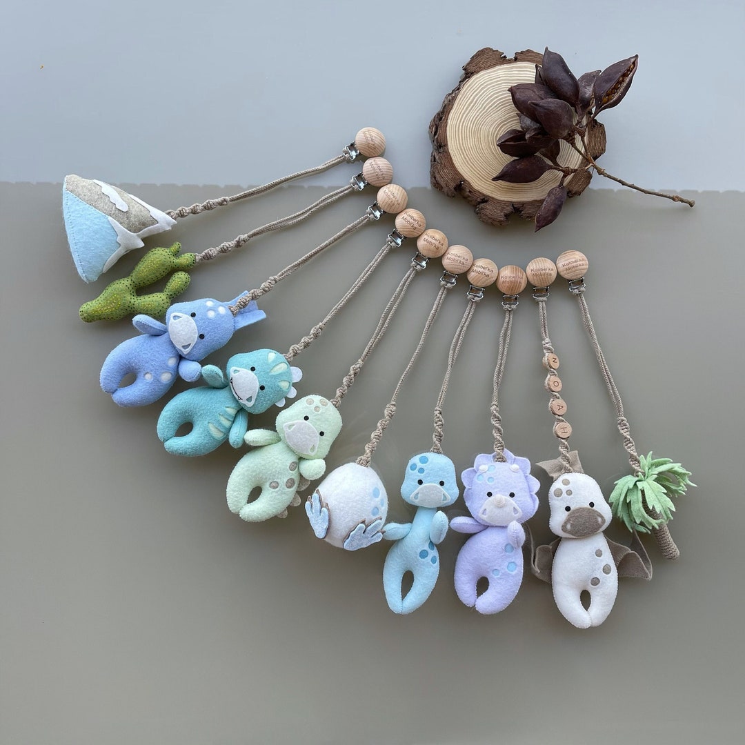 Dinosaur Stroller Toy Set: Personalized Pram Accessory - Etsy