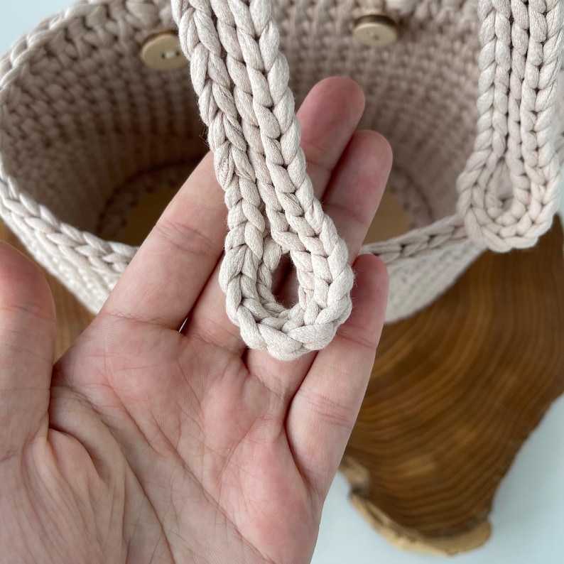 Crochet Crib Hanging Basket: Cotton Nursery Organizer, Toy Storage - Etsy