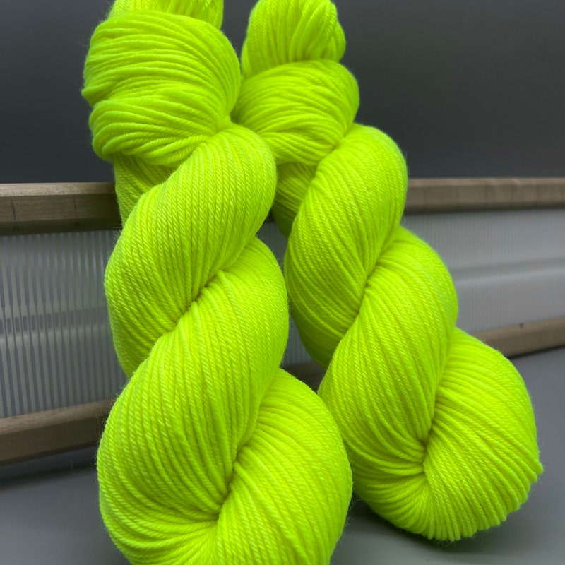 Neon Yellow Yarn - Etsy