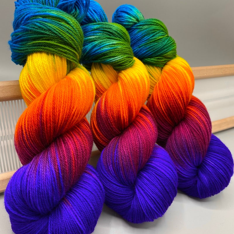 Rainbow Yarn - Etsy
