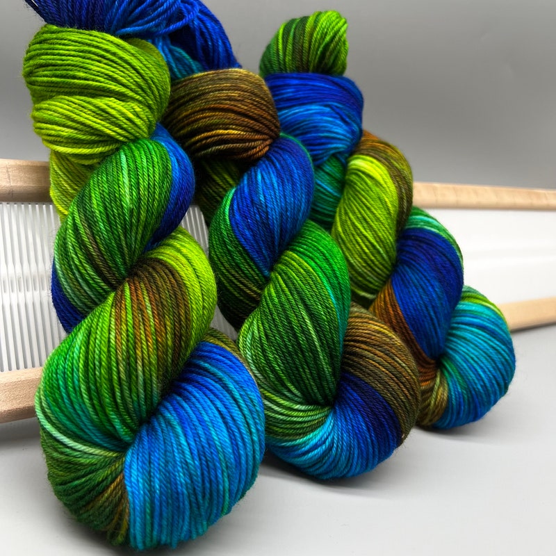 Peacock Blue Yarn - Etsy