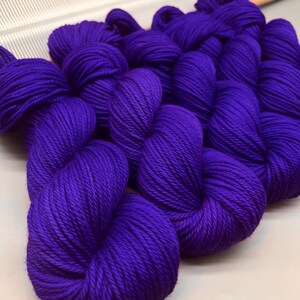 Very Violet ~ Hand Dyed Yarn - Aran Weight - Purple Yarn - Knit Gift ...