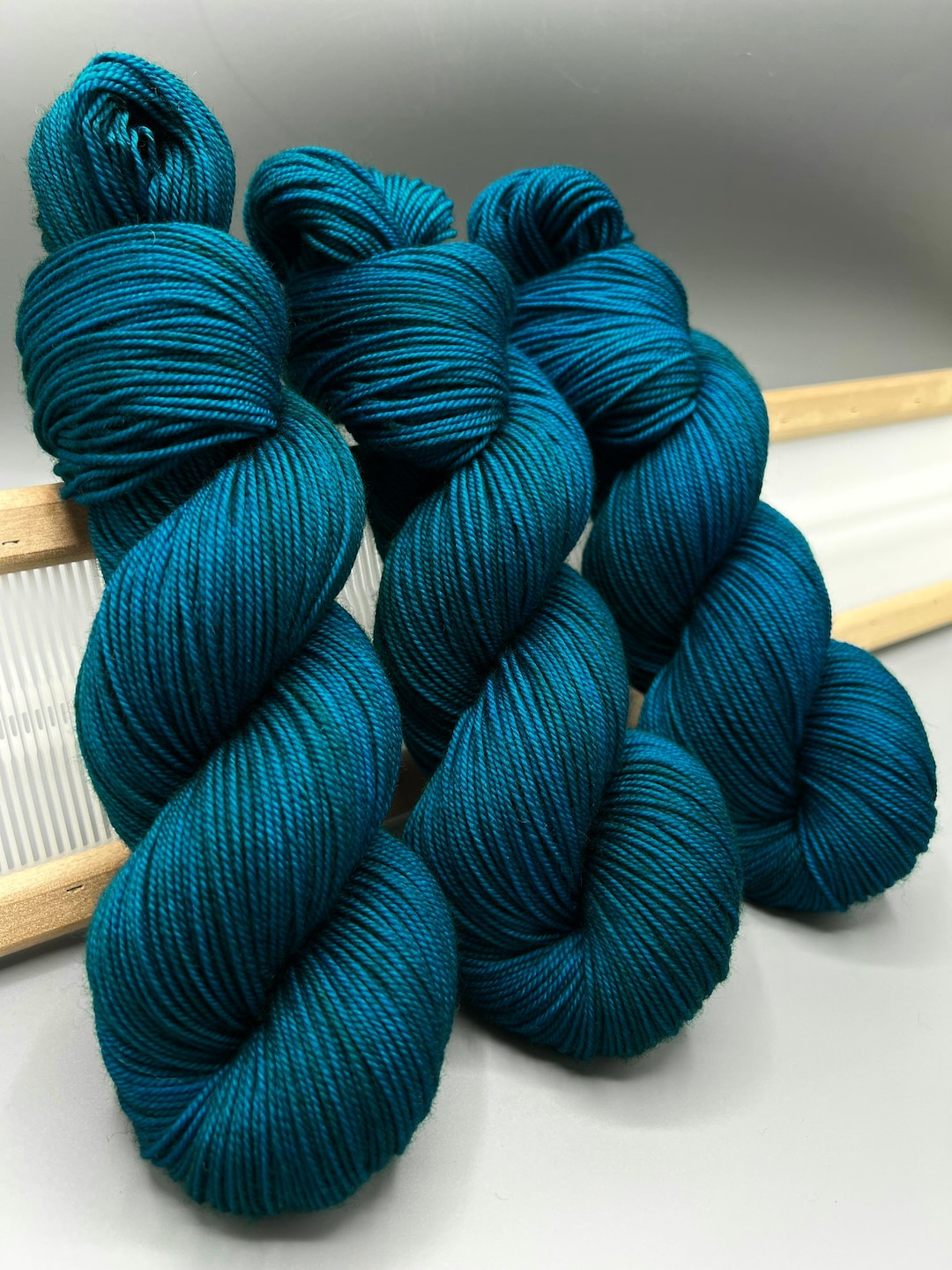 Cerulean ~ Hand Dyed Yarn - Blue - Yarn - Lace / Sock / Fingering ...