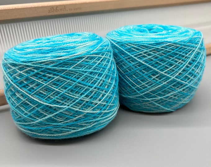 Aqua - Blue Yarn - Ready to Ship - Lace Yarn - Silk - Merino - Hand ...