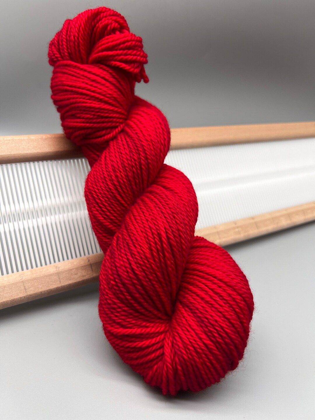 Really Red Ready to Ship Aran Weight Superwash Merino Wool Hand Dyed ...