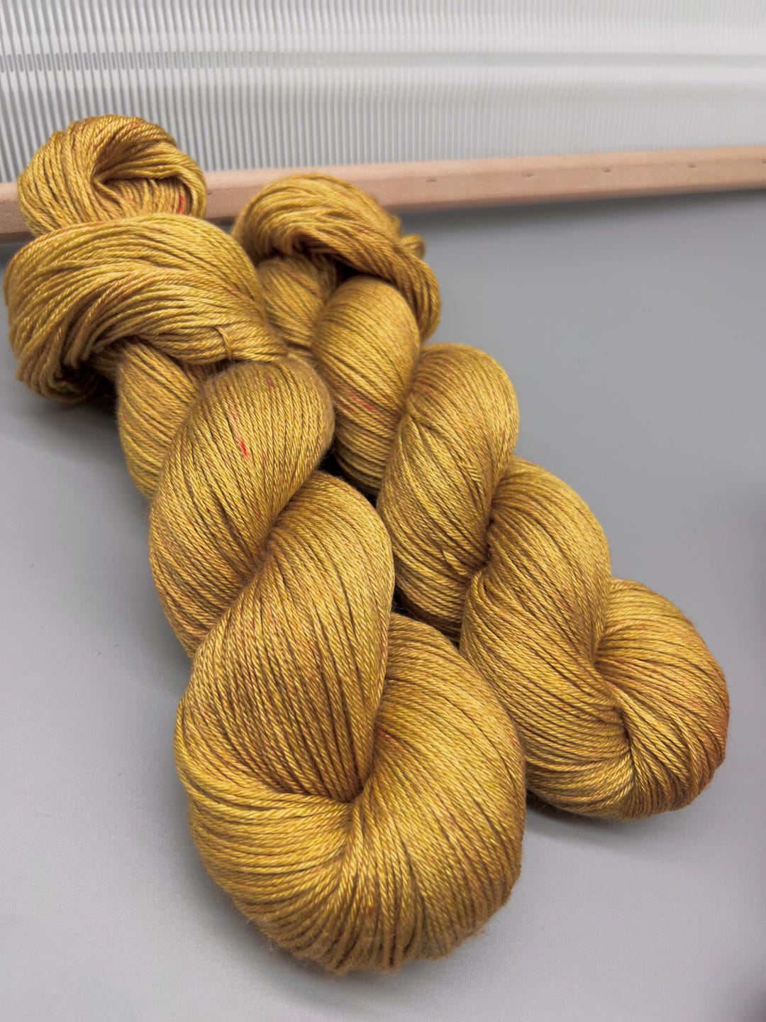 Antique Gold - Hand Dyed Yarn - Superwash Merino Wool - Silk Blend - Sock / Fingering- Gold Yarn ...