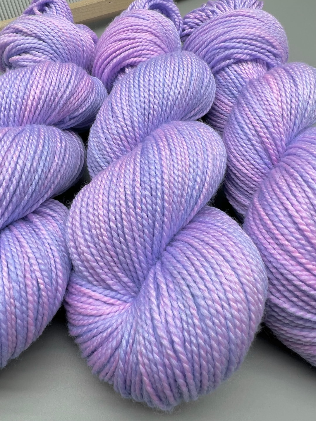 Iridescence Hand Dyed Yarn: Pink & Blue Merino Wool Blend - Etsy