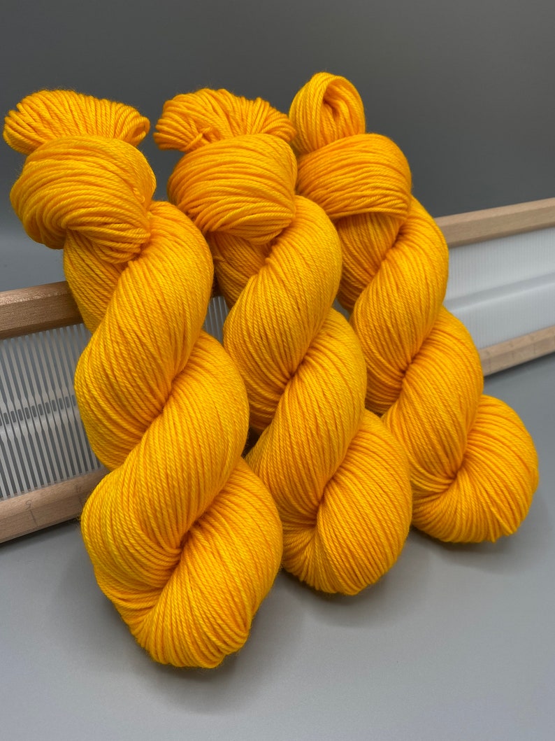 Pixie Dust Yellow Hand Dyed Yarn: Superwash Merino Wool - Etsy