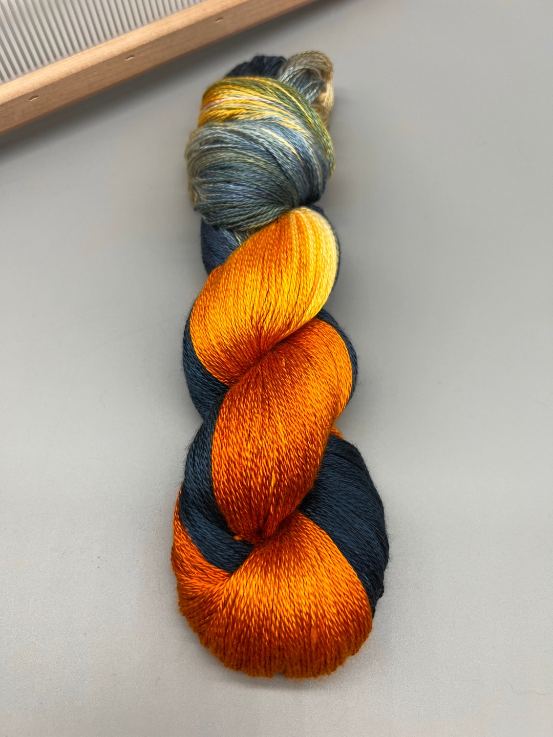Ocean Sunset Ready to Ship Lace Yarn 2 Ply Hand Dyed Yarn Knit Gift ...