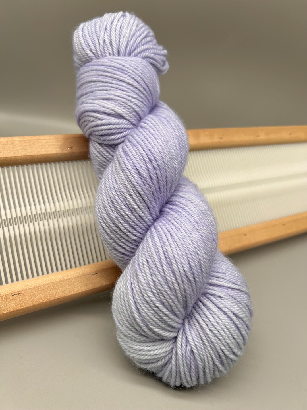 Lavender Gray ~ Hand Dyed Yarn - Worsted - Purple Yarn - Knit Gift ...