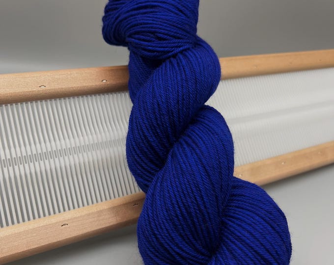 Dark Cobalt ~ Ready to Ship ~ Hand Dyed Yarn - Dk - Superwash Merino ...